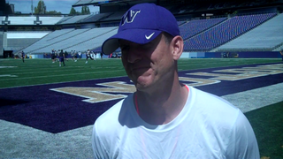 UW LB Coach Bob Gregory Talks First Day Of Husky Fall Camp