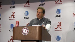 Saban reveals his halftime motivational technique