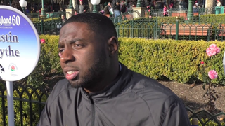 Iowa DB Jordan Lomax at Disneyland