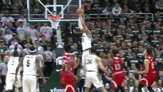 WATCH: Miles Bridges soars for huge dunk