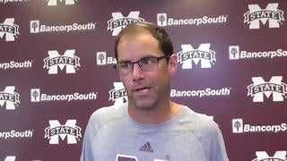 Mississippi State QB Coach Brett Elliot discusses his 1st and 2nd team ...