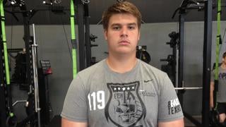 2017 Offensive Lineman Thomas Spann at the ETSN + APEC East Texas Combine