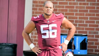 Hallelujah: Florida State grad transfer OT Ryan Roberts looks the part