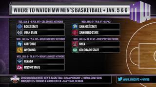 Where To Watch MW Men's Basketball - 1/5/16