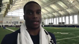 Ambry Thomas reflects on his first spring with Michigan
