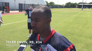 Tyler Ervin Discusses Early Returns at Texans Mini-Camp