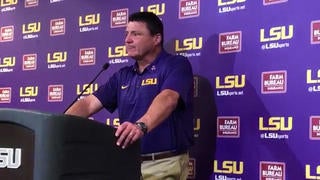 Ed Orgeron talks Connor Culp, Russell Gage stepping up