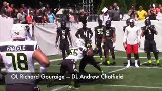 WATCH: Ohio State DE commit Andrew Chatfield at The Opening