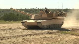 Abrams Tank Gunners Take Target Practice