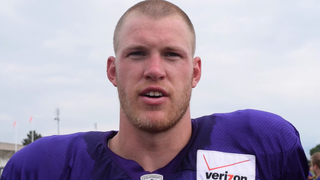 Kyle Rudolph, training camp 7-28