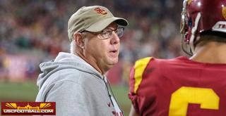 Special teams talk with John Baxter after a shaky game against Fresno State
