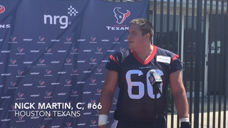 Houston Texans Nick Martin On His Expectations During Rookie Mini-Camp