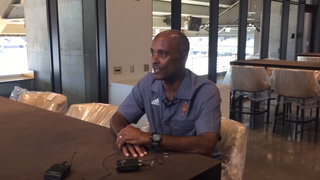 Ray Anderson on Sun Devil Stadium suite level