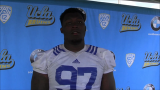 UCLA Football's Kenny Clark Talks About Jake Brendel