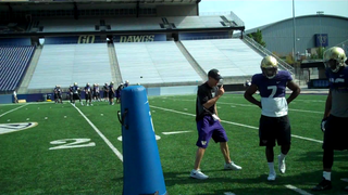 Washington Linebackers work out on Day Four
