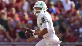 Seth Littrell discusses his rising star quarterback Mason Fine