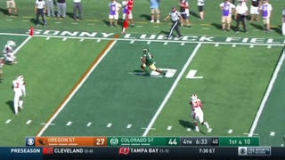 WATCH: Colorado State's Cameron Butler scores first college touchdown