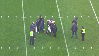 Penn State OT Andrew Nelson Helped From Field