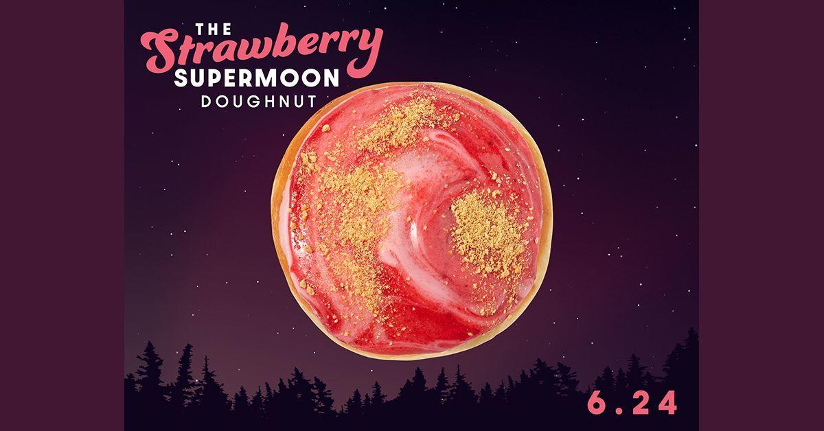Krispy Kreme Launches Strawberry Supermoon Doughnut for One Day Only