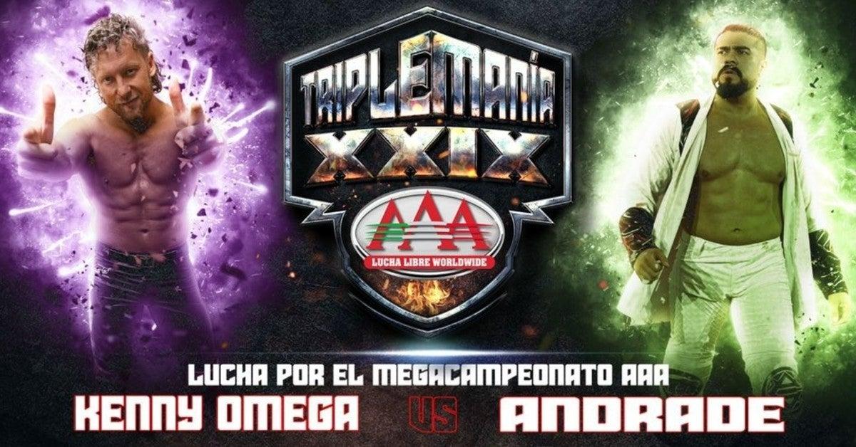 AEW's Kenny Omega vs. Andrade AAA Mega Championship Match Confirmed for Triplemania