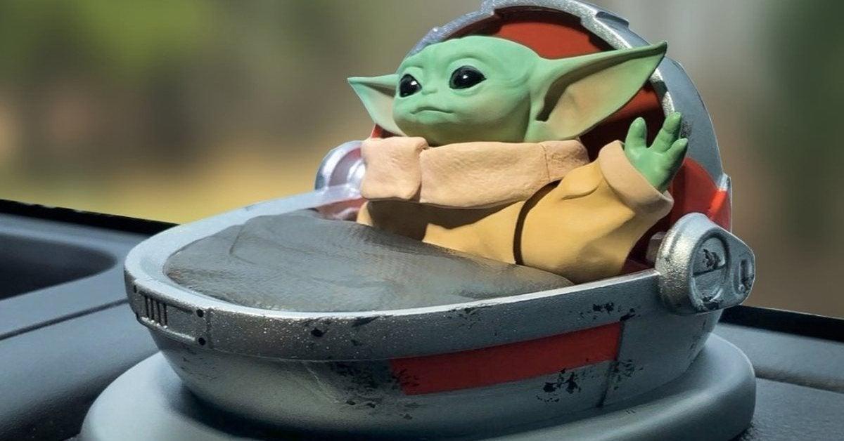 Baby Yoda Solar Powered Dashboard Toy Steals Star Wars Day