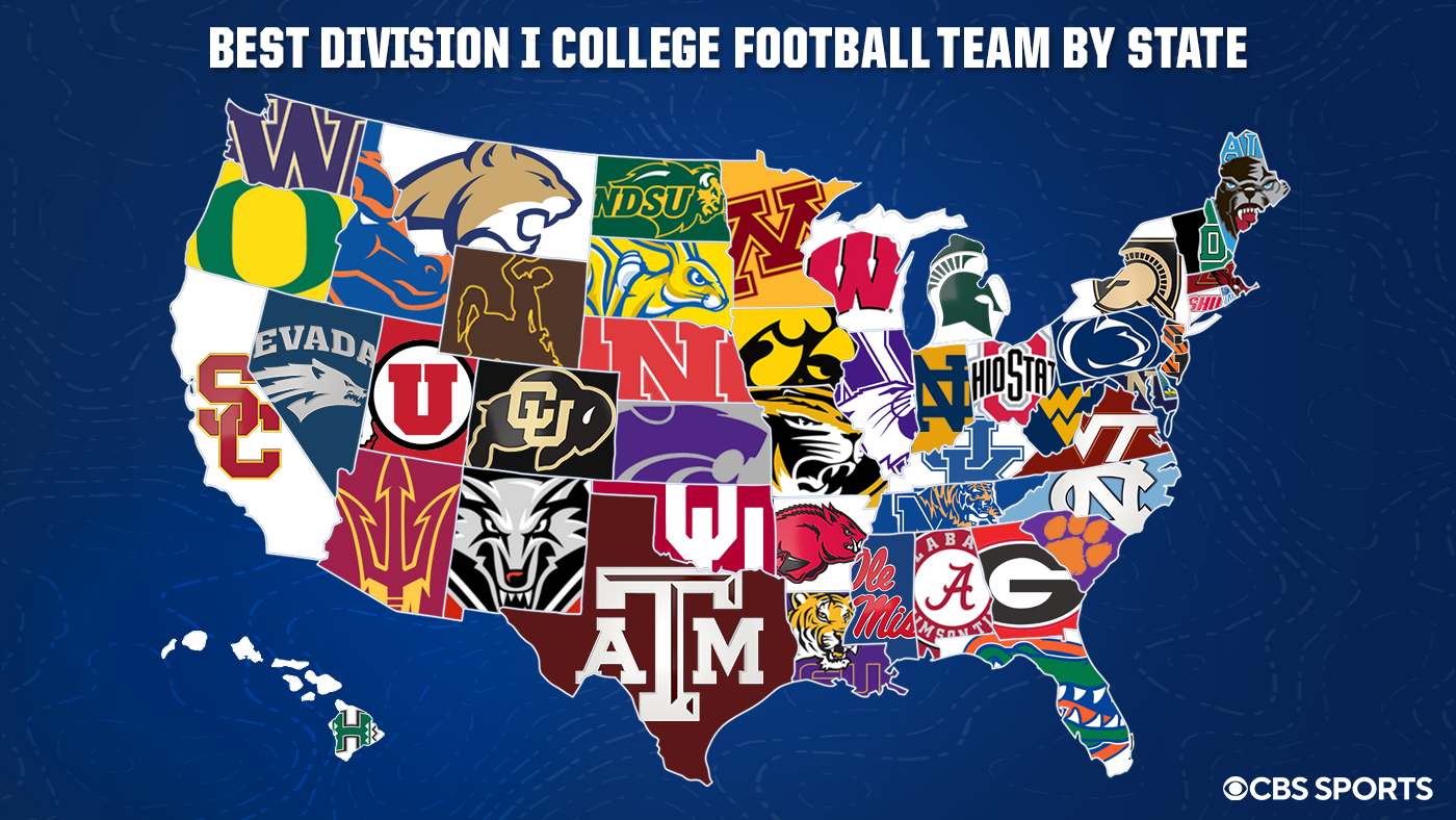 College Football States Map
