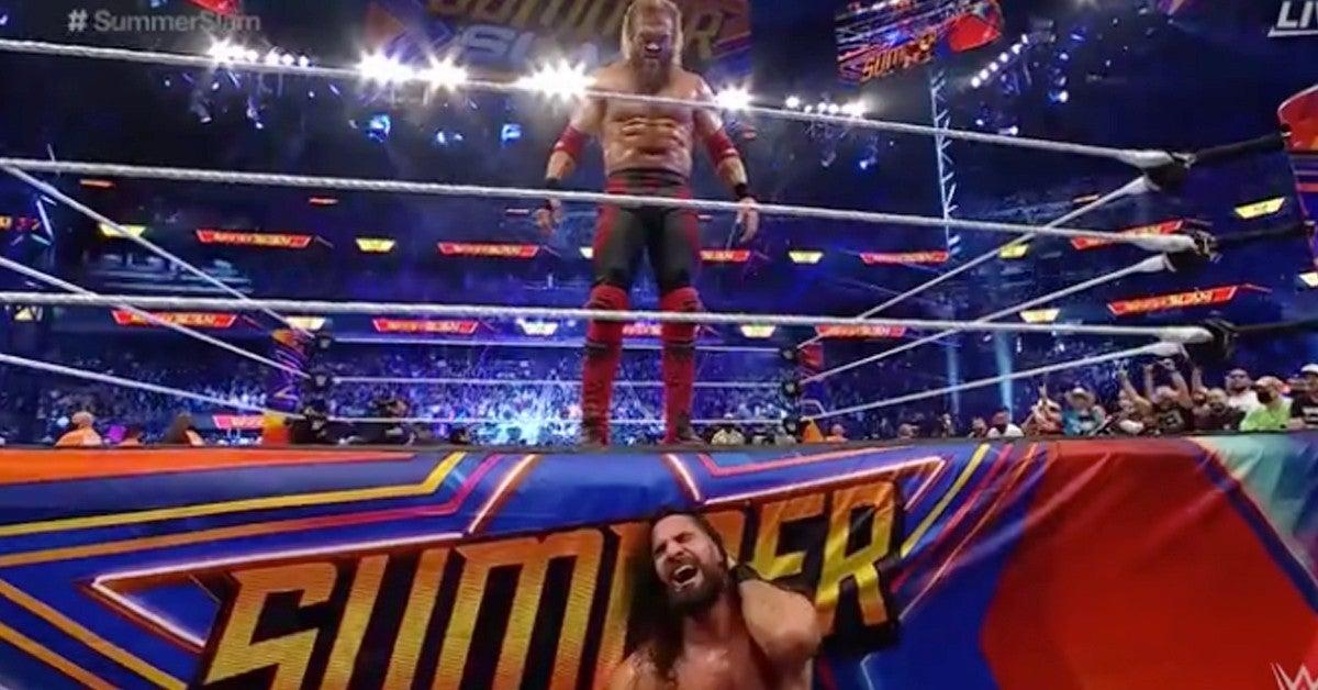 WWE's Edge Defeats Seth Rollins in an Incredible Match