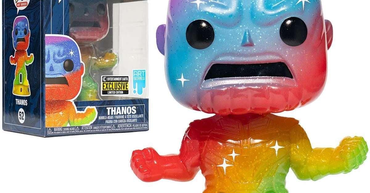 Exclusive Marvel Art Series Thanos Funko Pop Joins The Infinity Saga ...