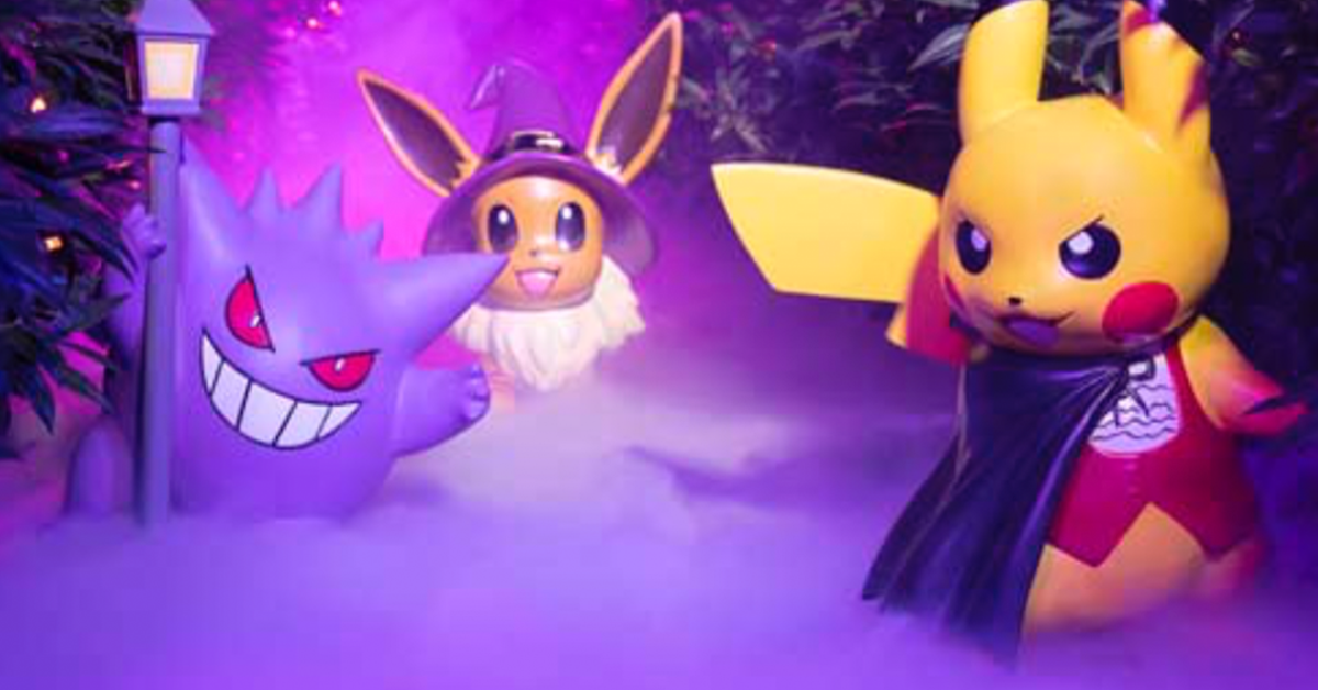 Pokemon Celebrates Halloween with Some Big Spooky Statues