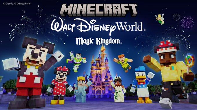 Minecraft Adds Walt Disney World Magic Kingdom DLC