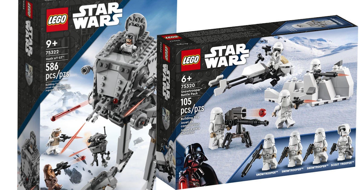 LEGO Star Wars Hoth AT-ST and Snowtrooper Battle Pack Sets Revealed