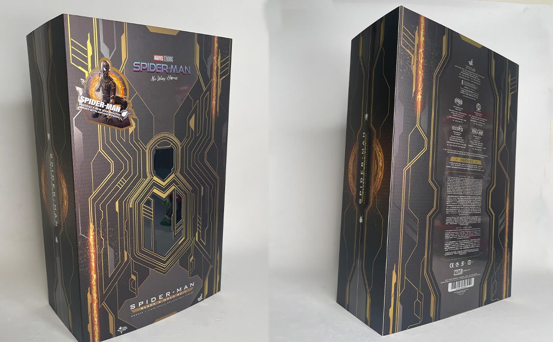 Spider-Man Black & Gold Suit: No Way Home Hot Toys Unboxing
