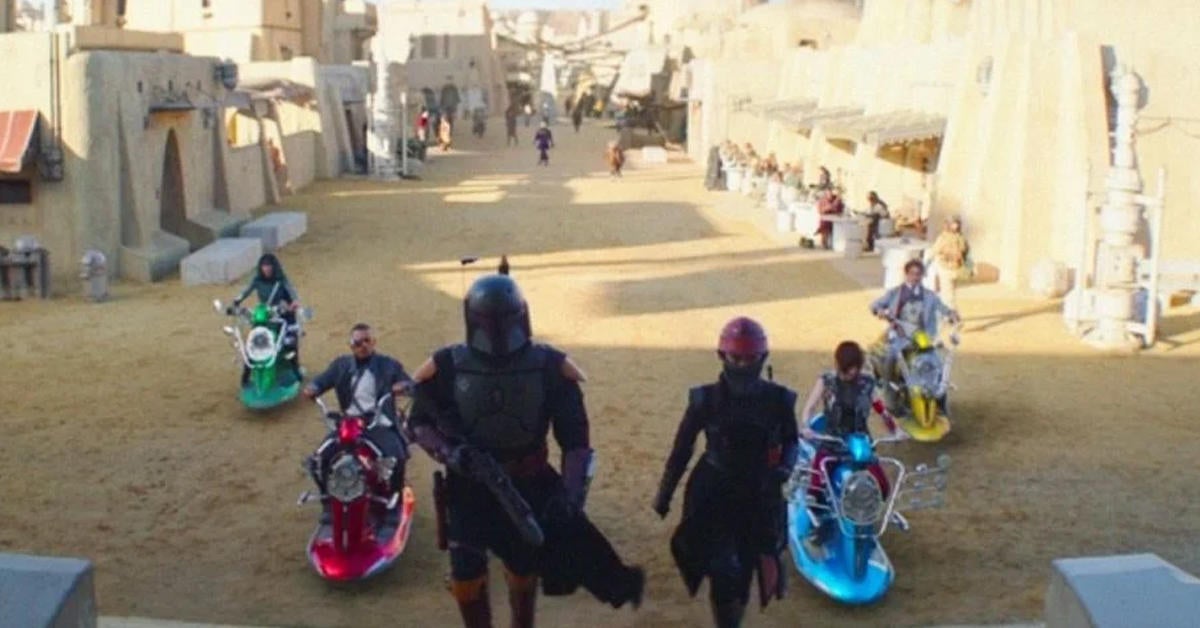 Star Wars: The Book of Boba Fett Stars React to Speeder Gang and Tusken ...