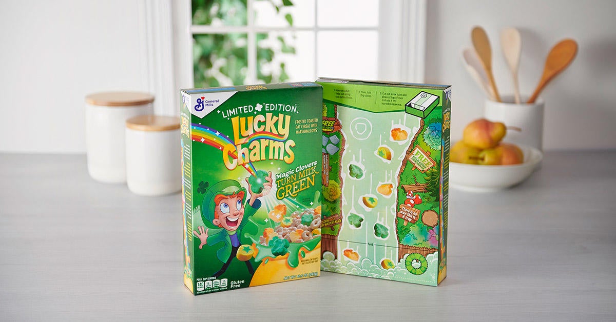 Lucky Charms Is Bringing Back Its Cereal That Turns Milk Green for St ...