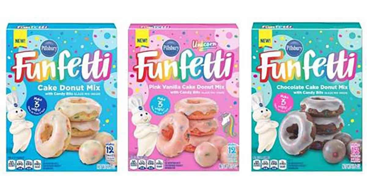Pillsbury Launches New Funfetti Donut Mixes