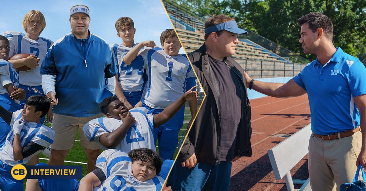 Kevin James and Taylor Lautner Talk Bringing a True Father and Son ...