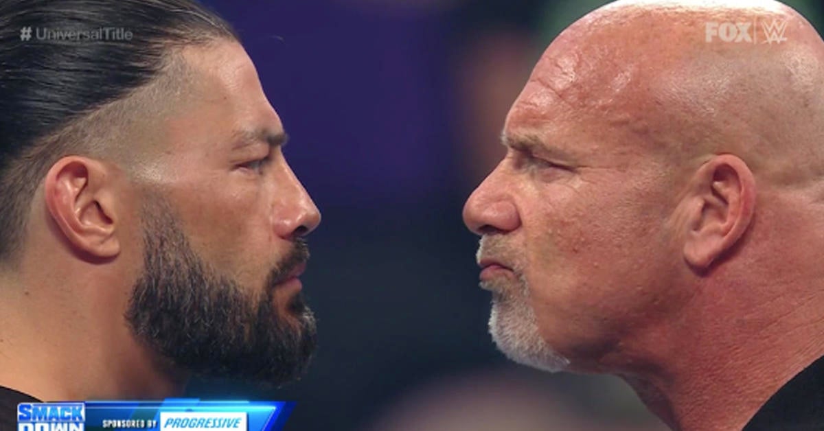 WWE SmackDown: Roman Reigns and Goldberg Have Final Face-Off Before ...
