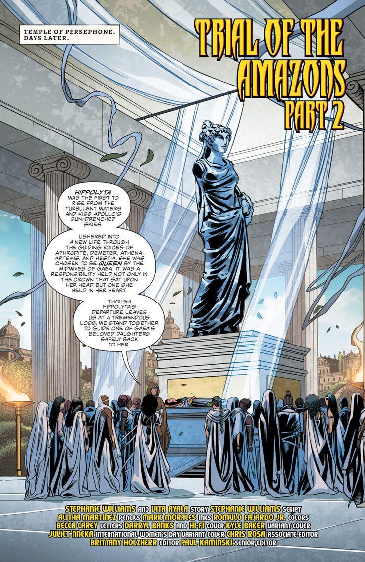 Death of Wonder Woman Character Spoiled in New DC Comics Preview