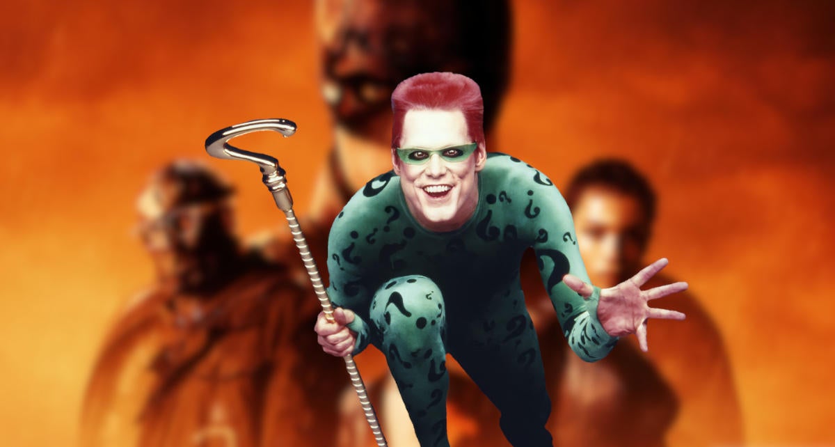 The Batman Fan Spots Crazy Batman Forever Riddler Easter Egg Connection