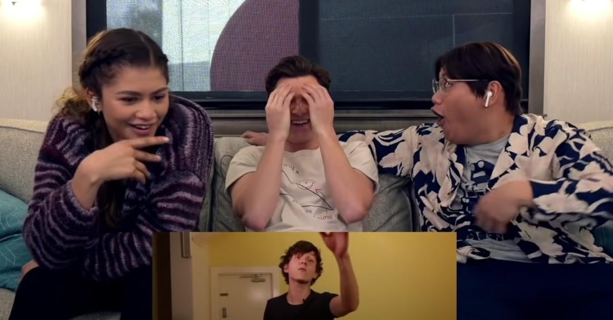 Watch Spider-Man Stars Tom Holland, Zendaya, and Jacob Batalon Laugh ...