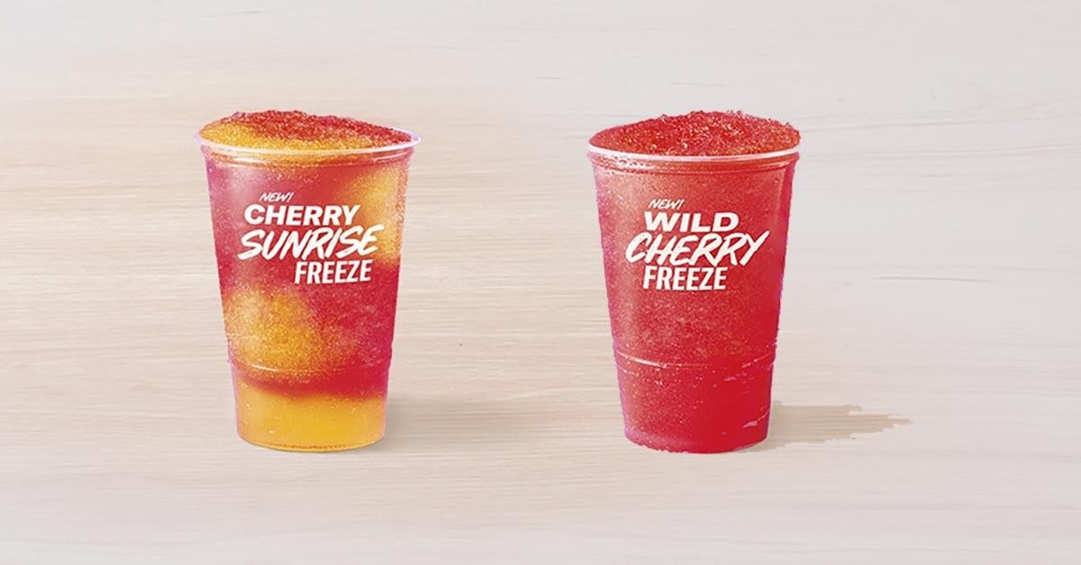 Taco Bell Introduces New Cherry Sunrise and Wild Cherry Freezes