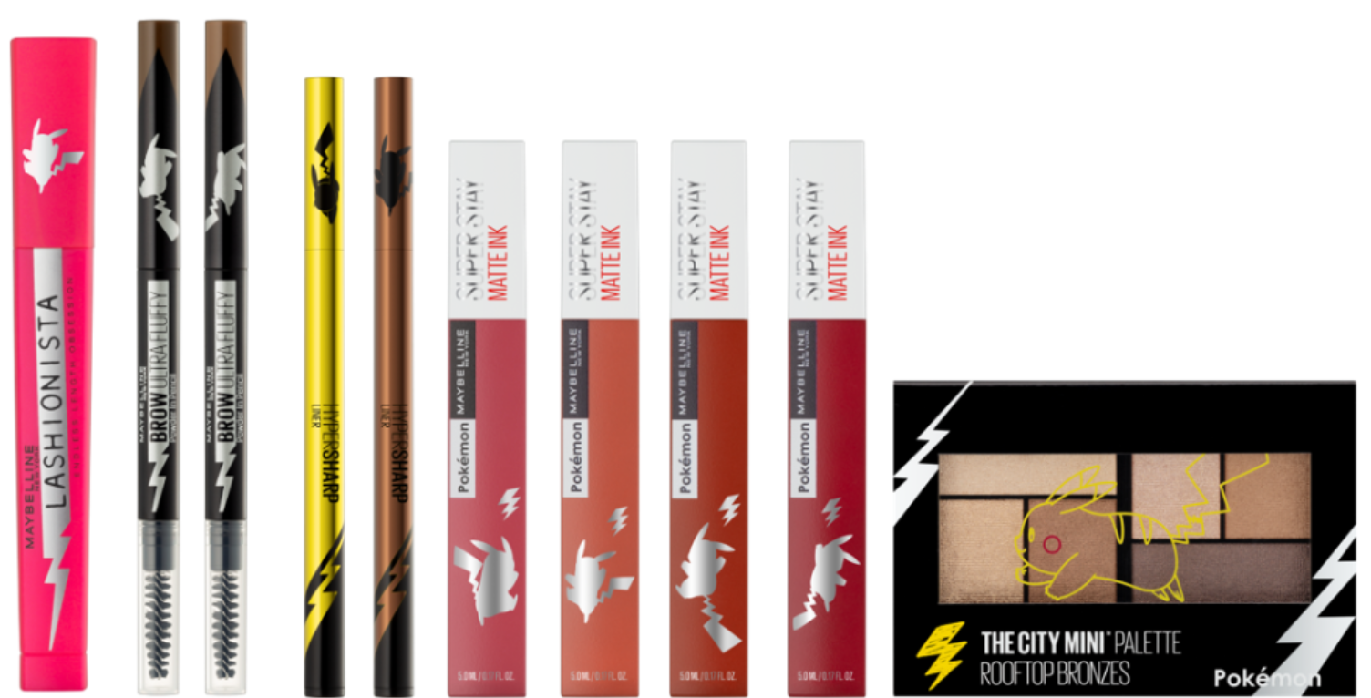 Pokemon and Maybelline Releases Special Makeup Collab