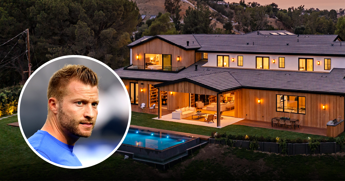 Peek Inside Los Angeles Rams Coach's $14M Super Bowl-Sized Los Angeles ...