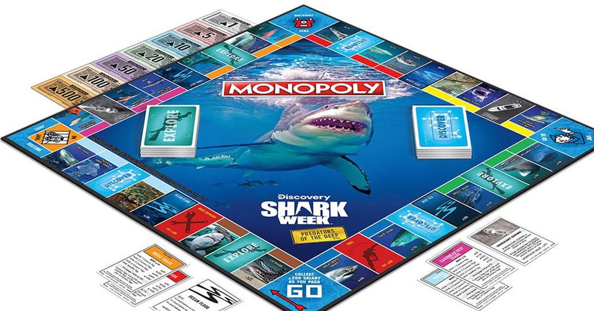 Shark Week Gets an Official Edition of Monopoly