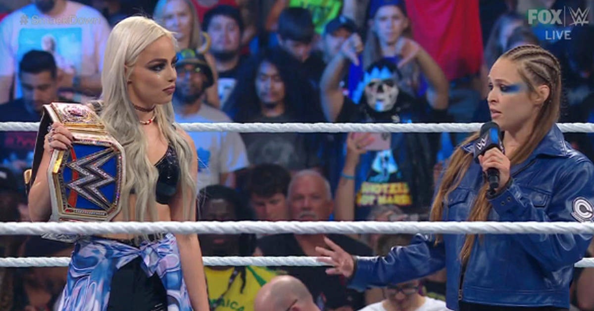 WWE's Liv Morgan Confronts Ronda Rousey on SmackDown, SummerSlam Title ...