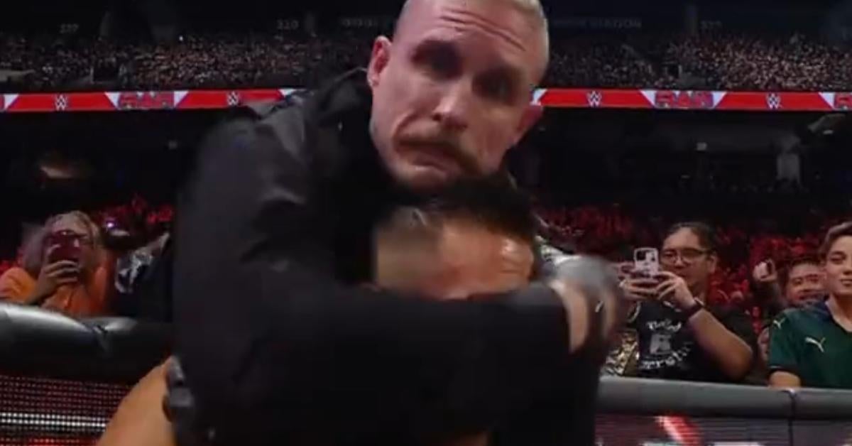 WWE Raw: Dexter Lumis Kidnaps The Miz in the Middle of Tag Team Match