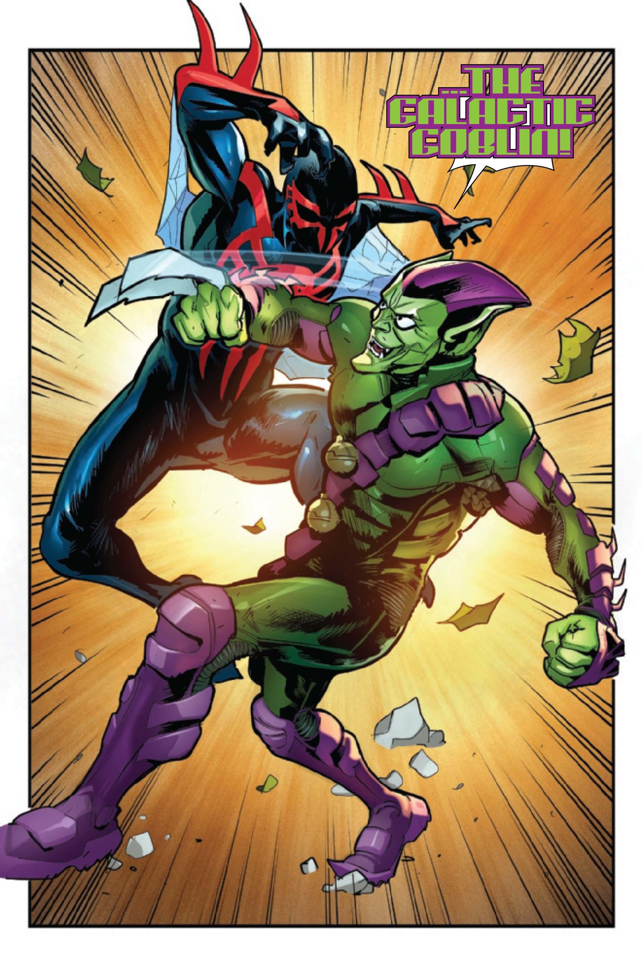 Spider-Man 2099 Faces the Galactic Goblin for the Fate of the 2099 ...