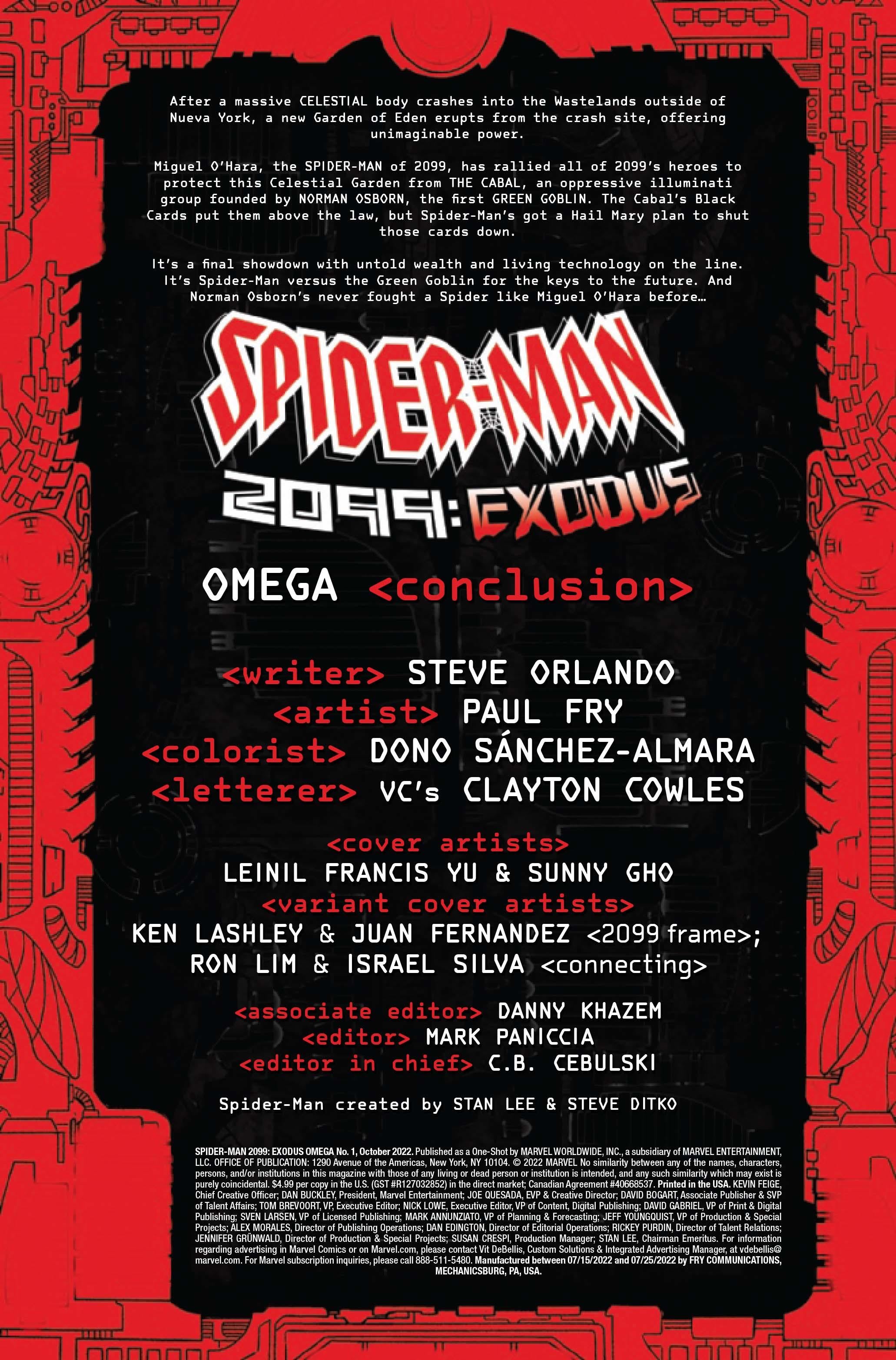 Spider-Man 2099 Faces the Galactic Goblin for the Fate of the 2099 ...