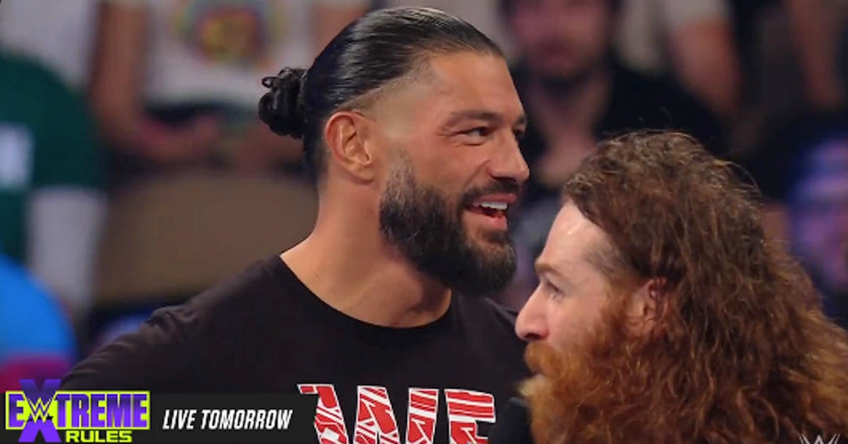Watch WWE's Sami Zayn Make Roman Reigns Break Character on SmackDown