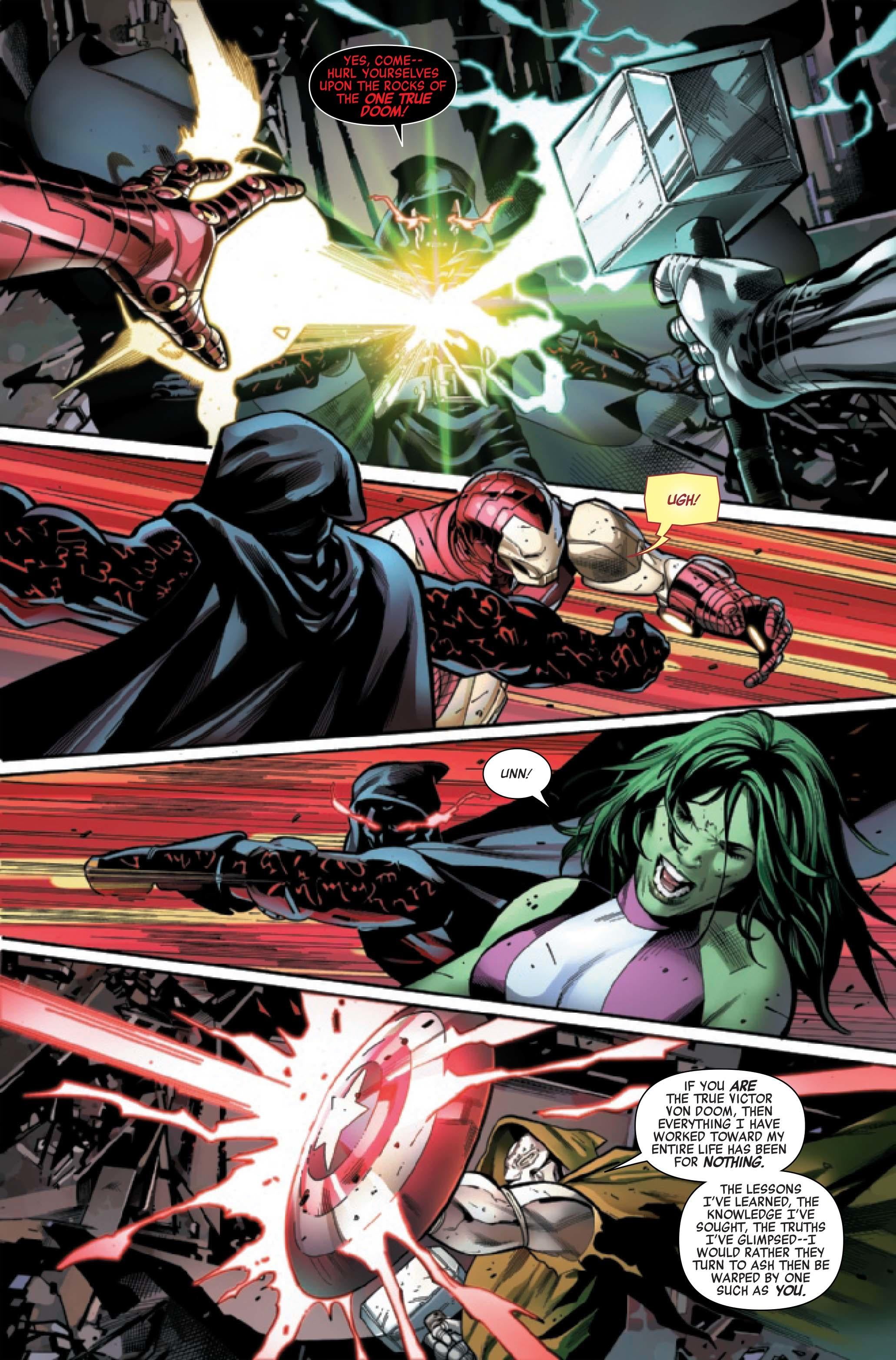 Marvel's New Avengers Preview Reveals Doctor Doom Wielding Thor's Hammer